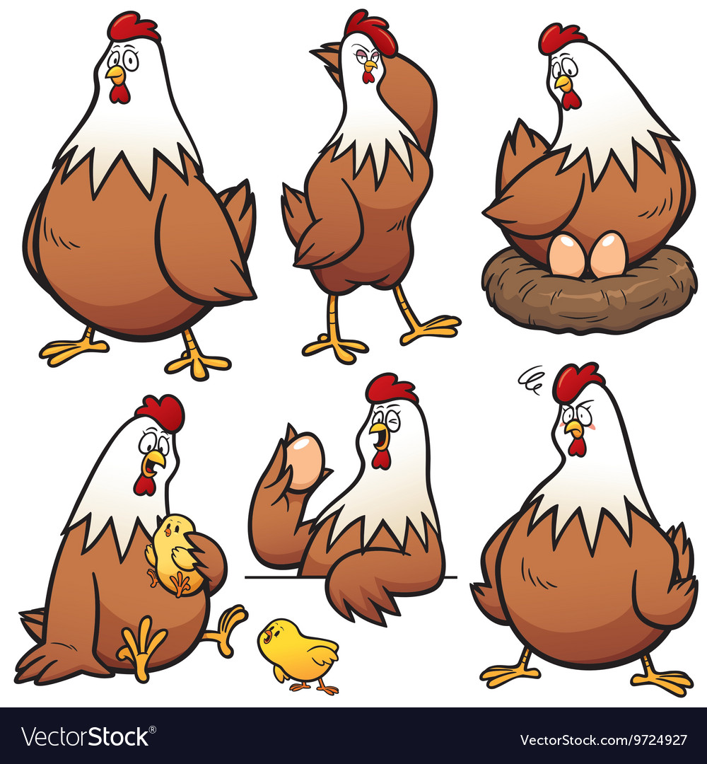 Hen Royalty Free Vector Image - VectorStock