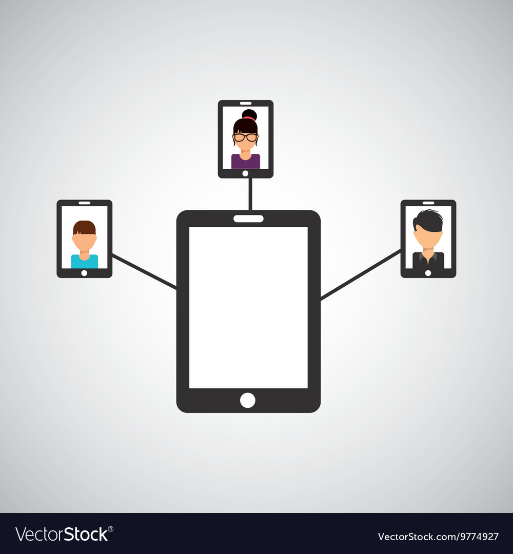 Networking and team Royalty Free Vector Image - VectorStock