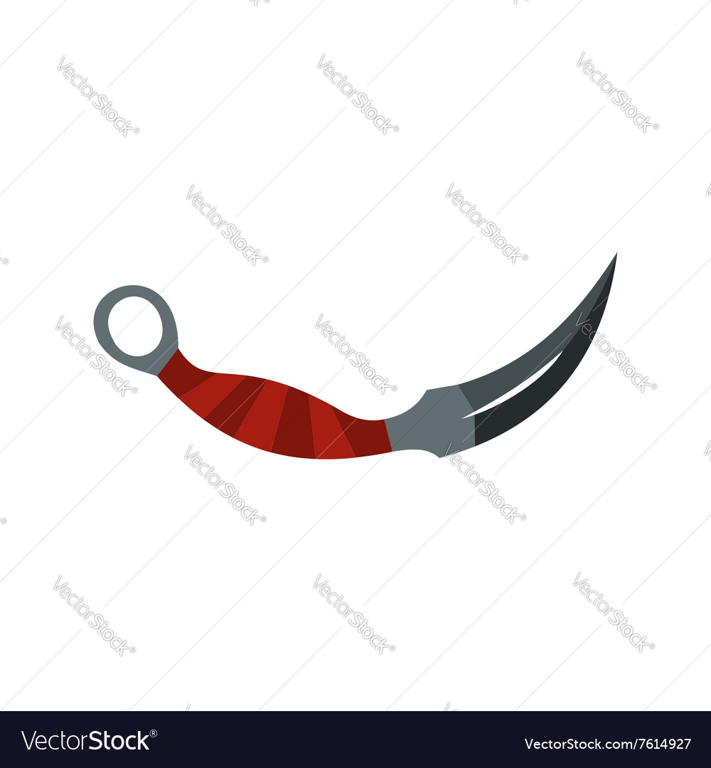 Ninja weapon flat icon Royalty Free Vector Image