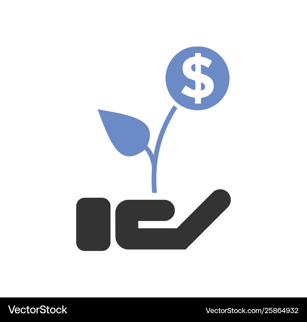 Business related icon on background for graphic Vector Image