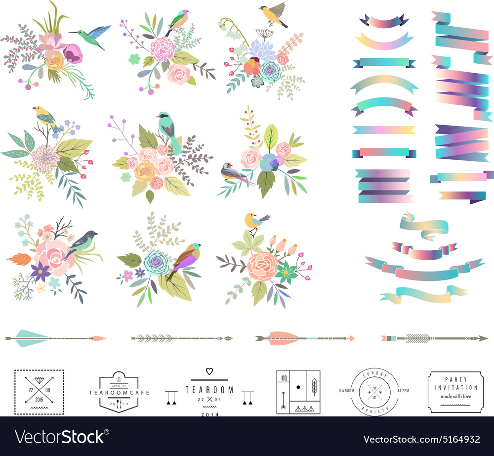 Decorative design elements Royalty Free Vector Image