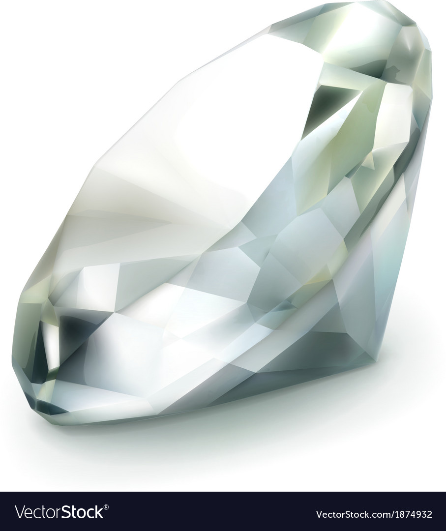 Diamond object Royalty Free Vector Image - VectorStock