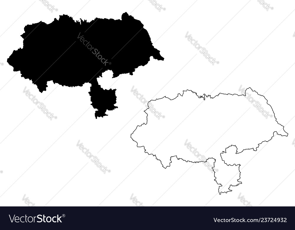 North yorkshire map Royalty Free Vector Image - VectorStock