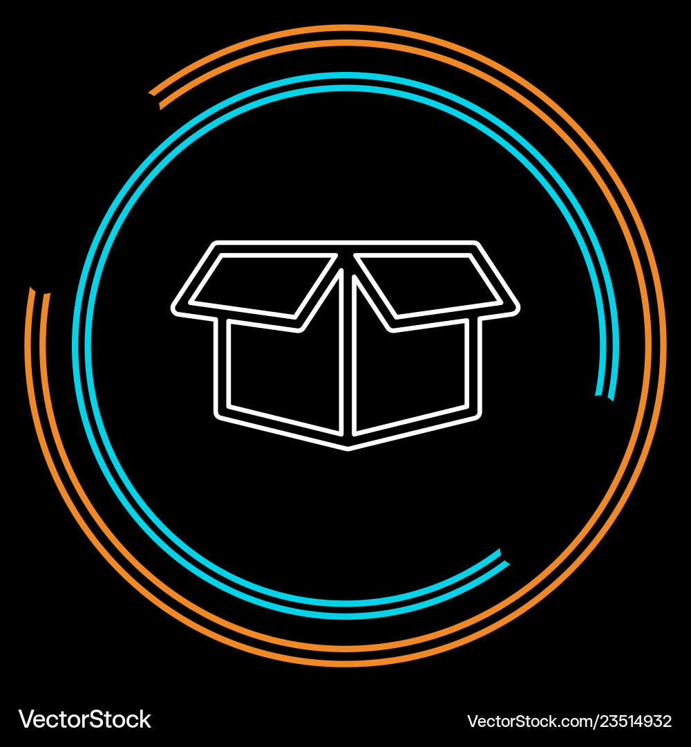 Packaging concept line icon element Royalty Free Vector