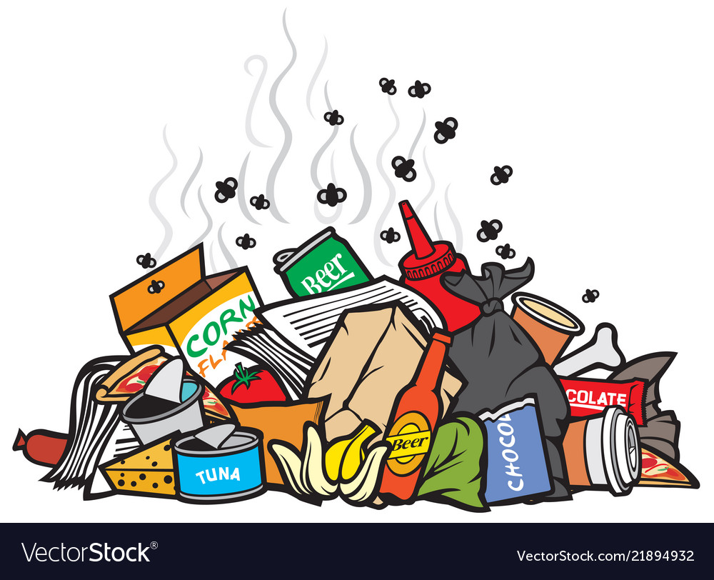 Pile garbage Royalty Free Vector Image - VectorStock