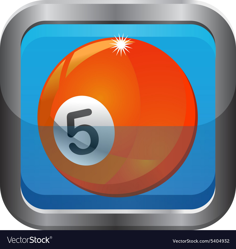 Pool ball icon Royalty Free Vector Image - VectorStock