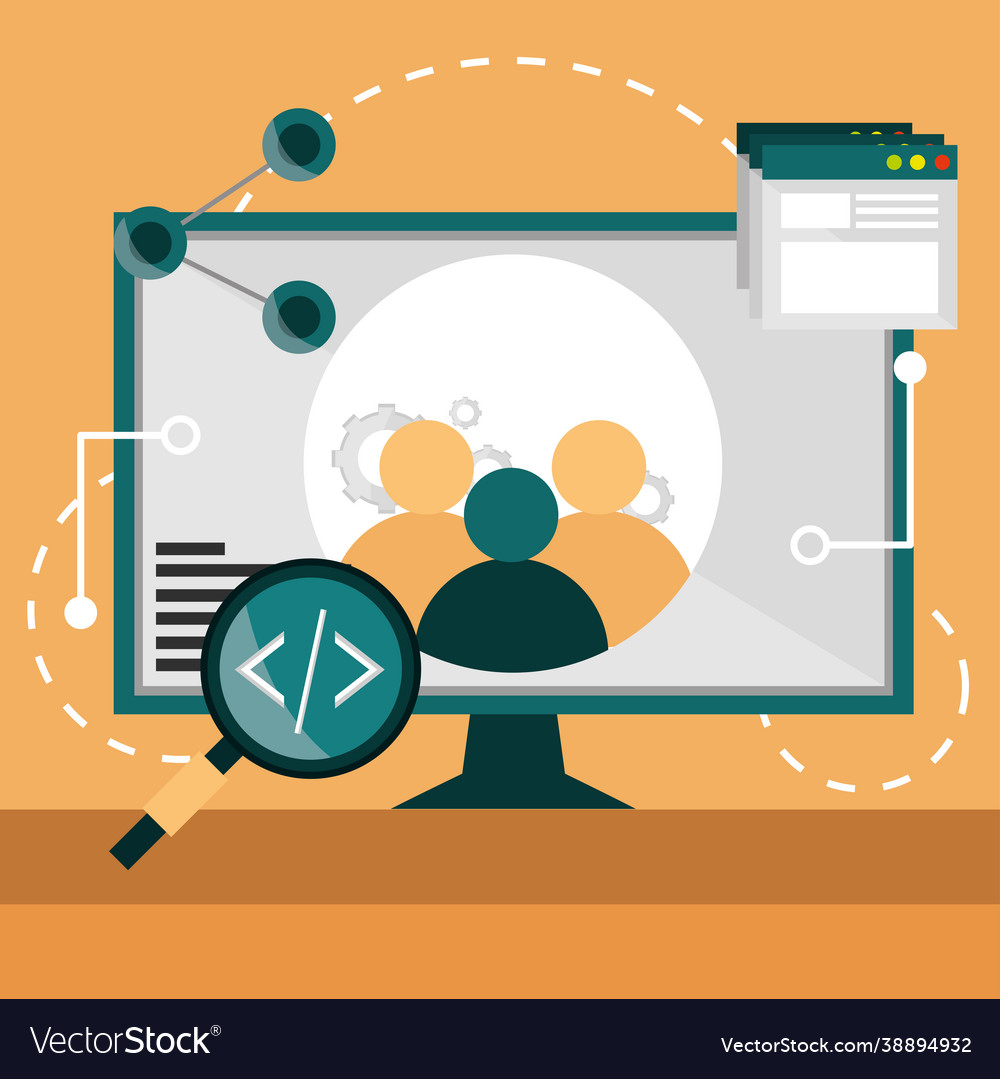 Web design process Royalty Free Vector Image - VectorStock