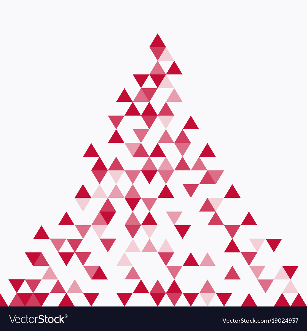 Abstract triangle red background Royalty Free Vector Image
