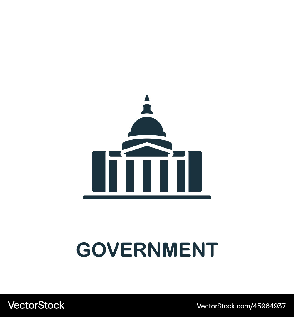 Government Icon Vector Government Icon Government Symbol Design United