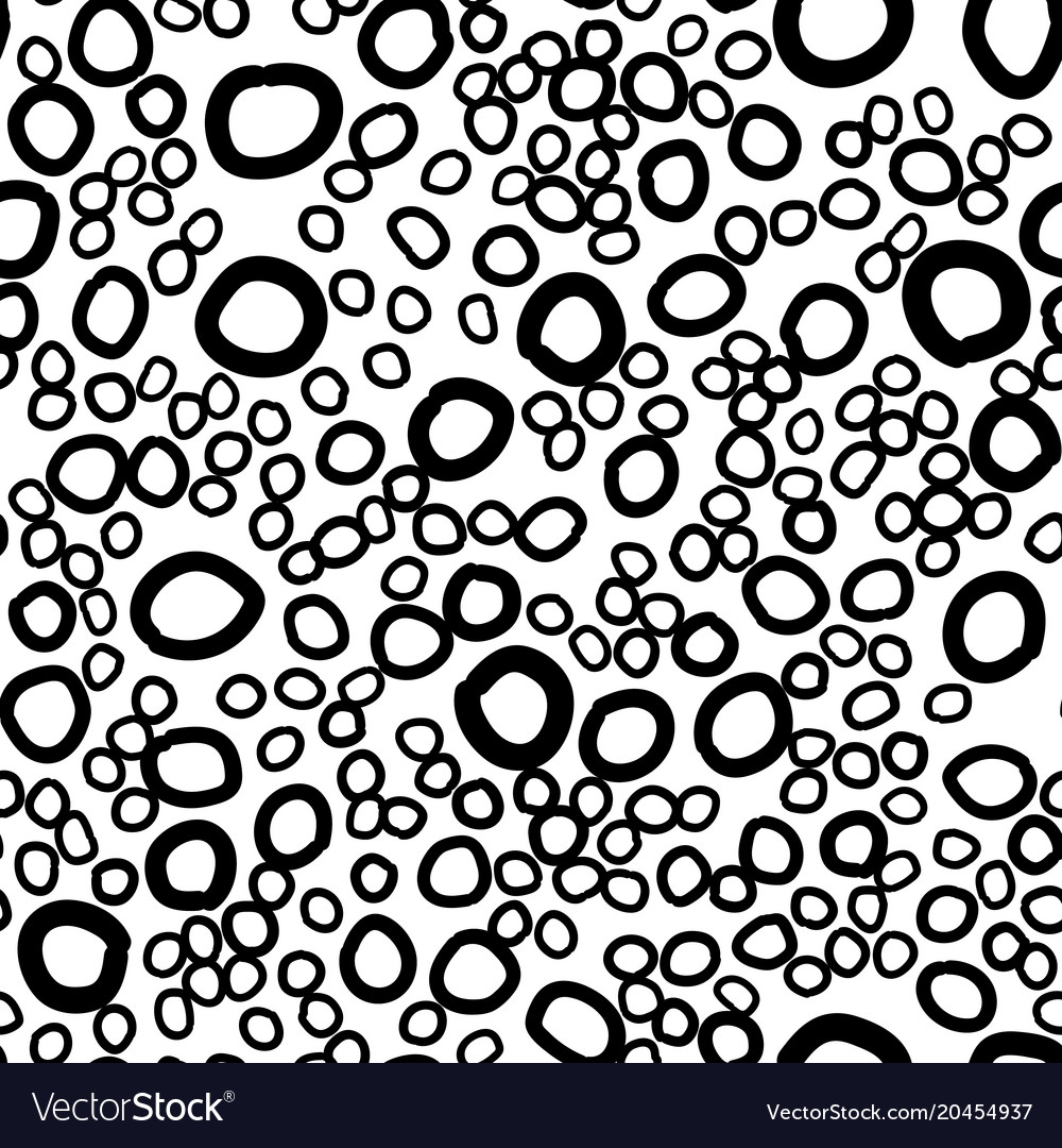 Grunge circles bubbles seamless pattern Royalty Free Vector
