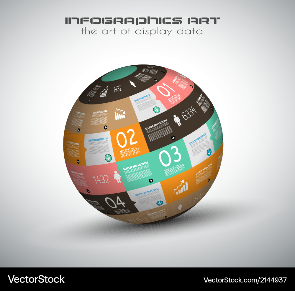Infographic elements - set of paper tags icons Vector Image