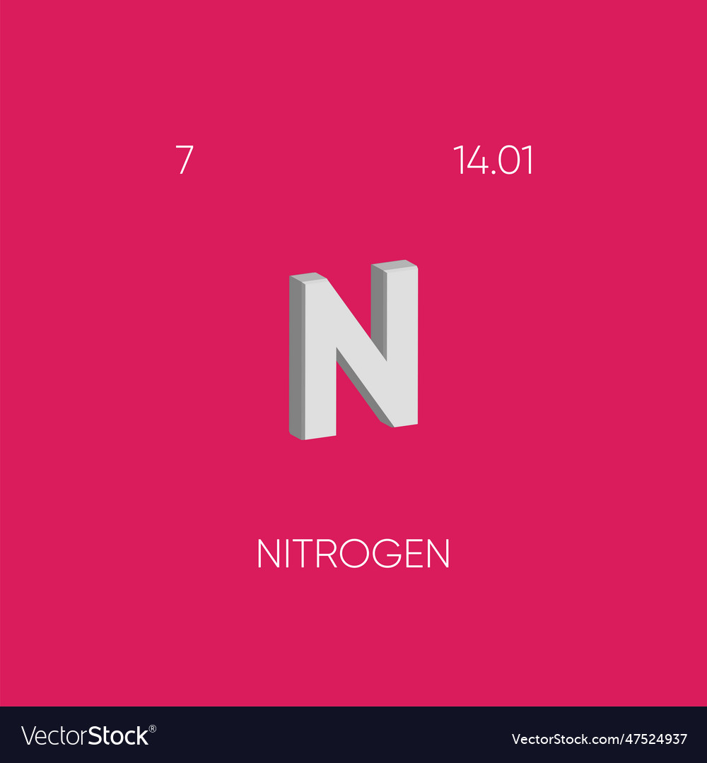 One of the periodic table elements with name Vector Image