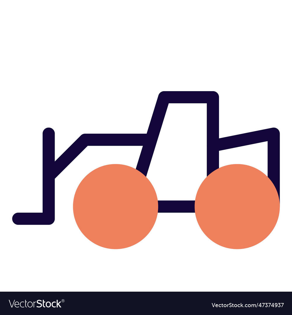 Telehandler a versatile hydraulic lifting unit Vector Image