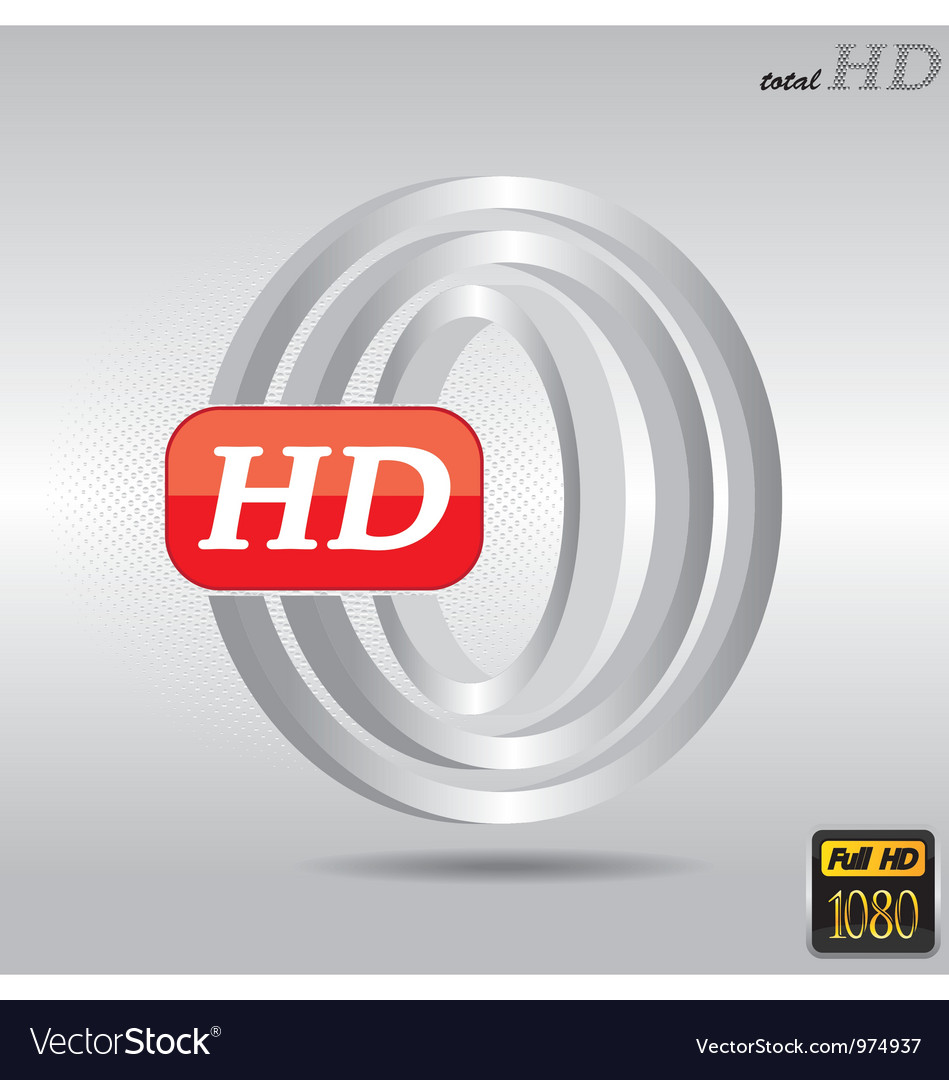 Total hd Royalty Free Vector Image - VectorStock