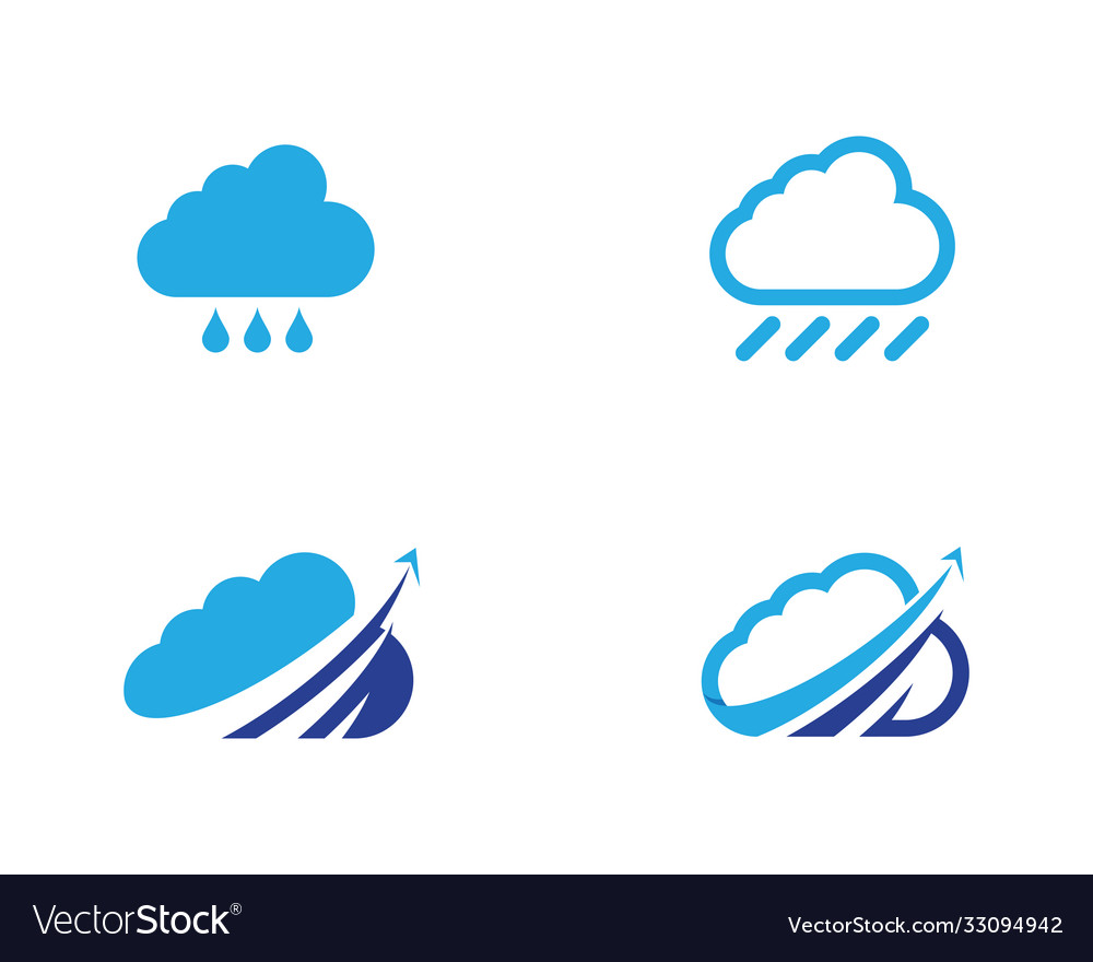 Cloud logo template Royalty Free Vector Image - VectorStock