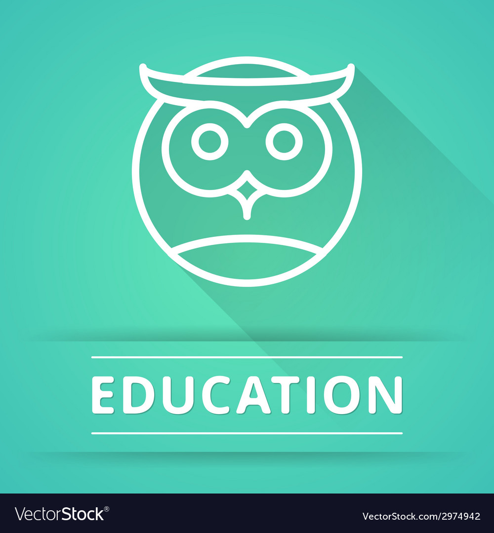 Flat design concept icons for education Royalty Free Vector Flat design concept icons for education Royalty Free Vector
