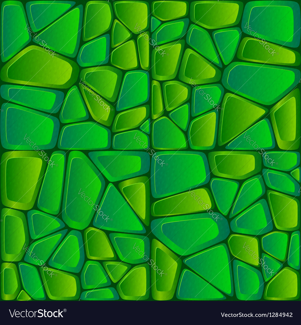 Green bricks abstract seamless pattern Royalty Free Vector