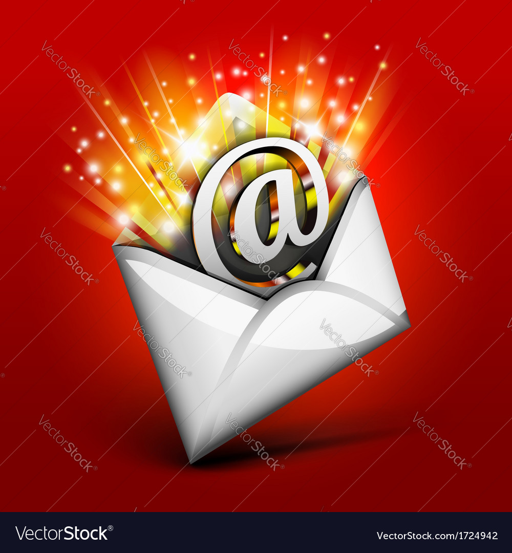 Magic email Royalty Free Vector Image - VectorStock