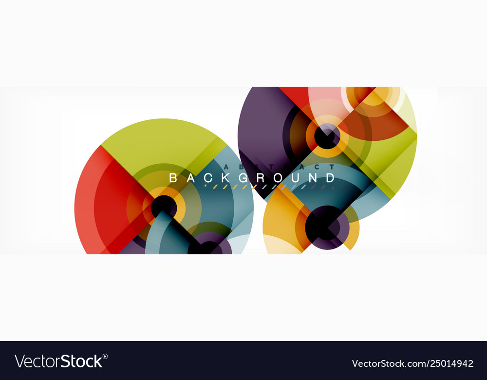 Modern circle background Royalty Free Vector Image