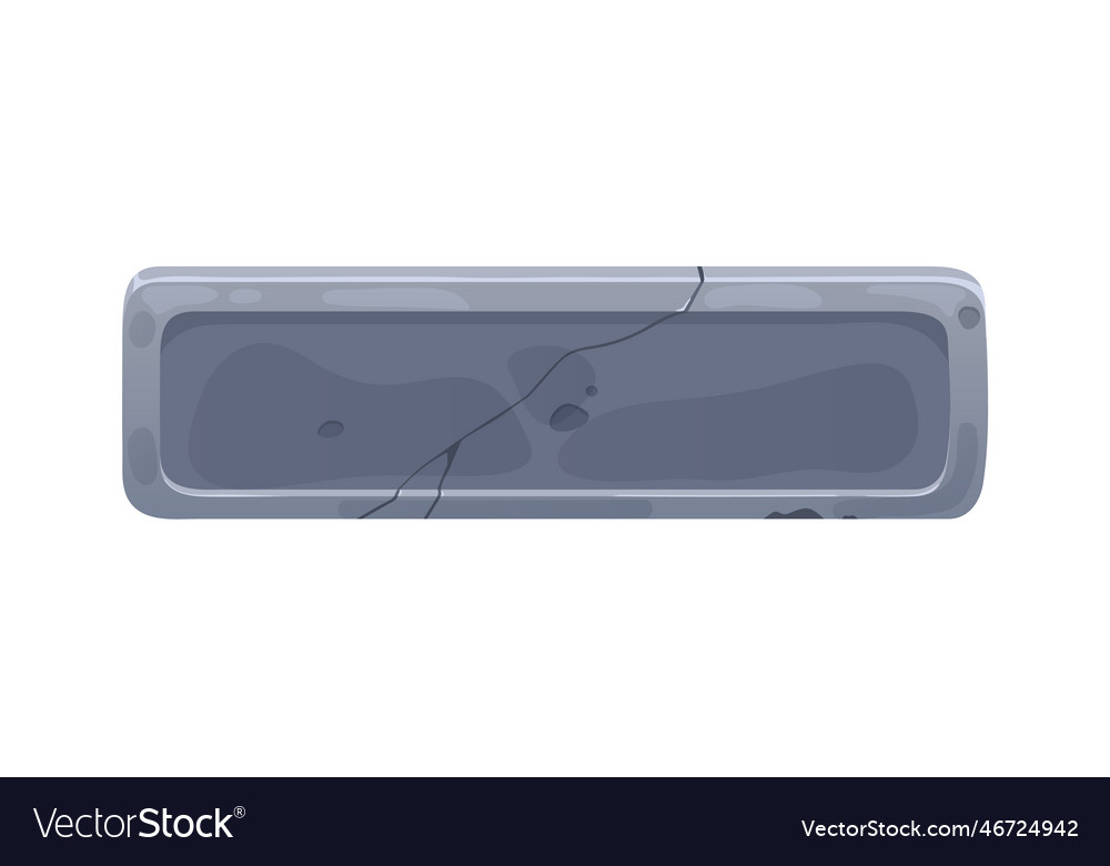 Rustic Stone UI Panel Royalty Free Vector Image