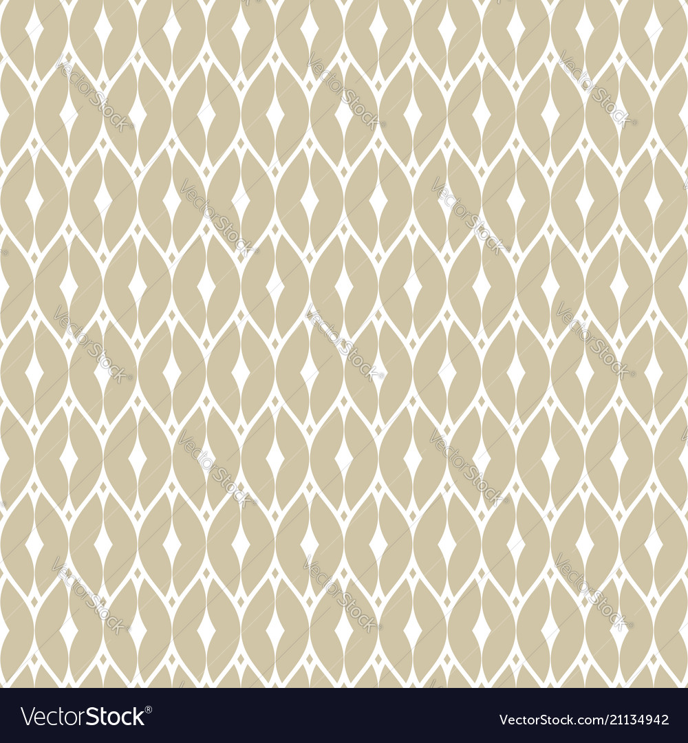 Subtle geometric golden seamless pattern mesh net Vector Image