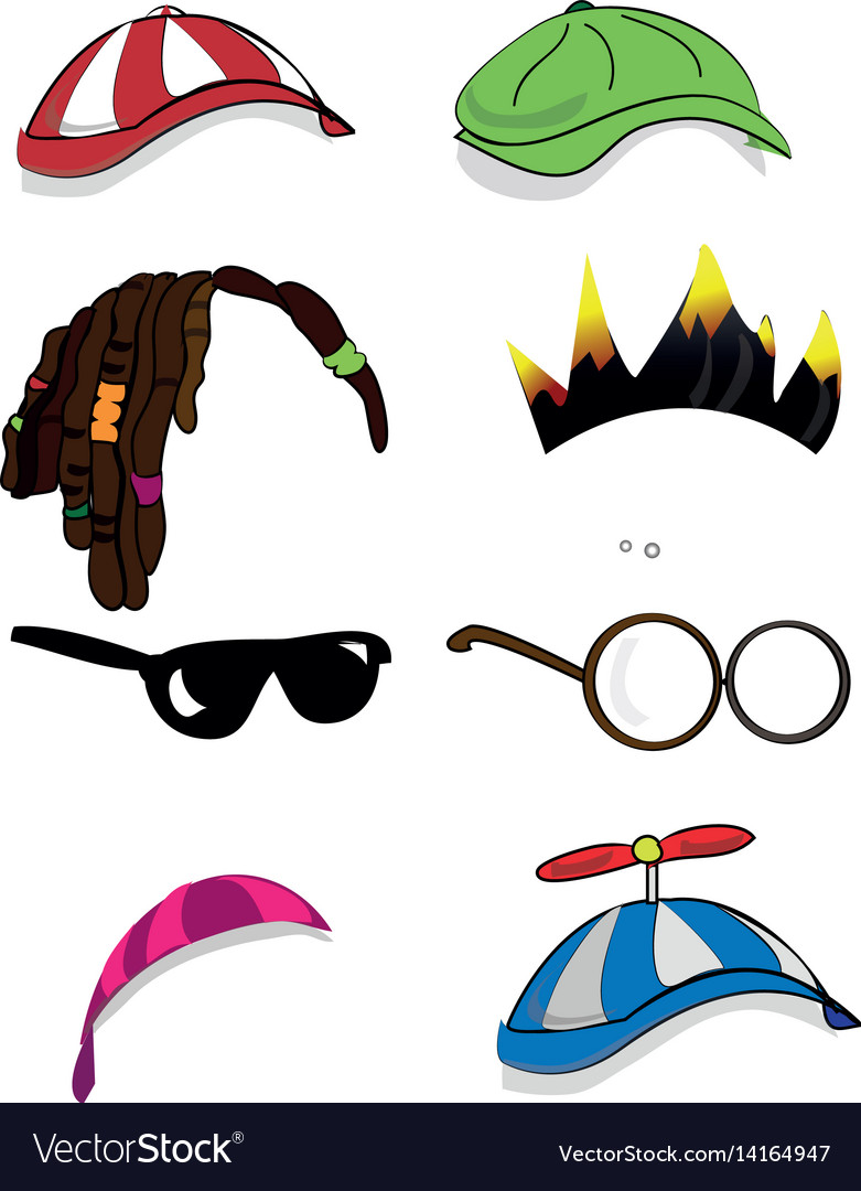 Character accessory Royalty Free Vector Image - VectorStock