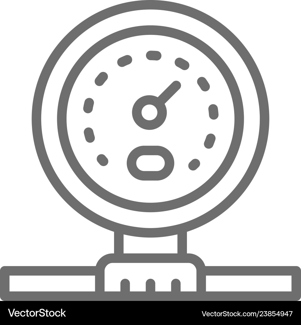Gas pipeline or water meter line icon Royalty Free Vector