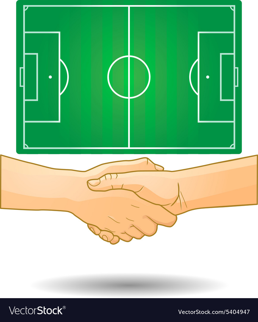 Hand shake Royalty Free Vector Image - VectorStock