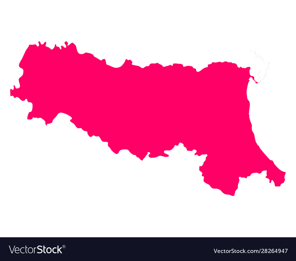 Map emilia-romagna Royalty Free Vector Image - VectorStock
