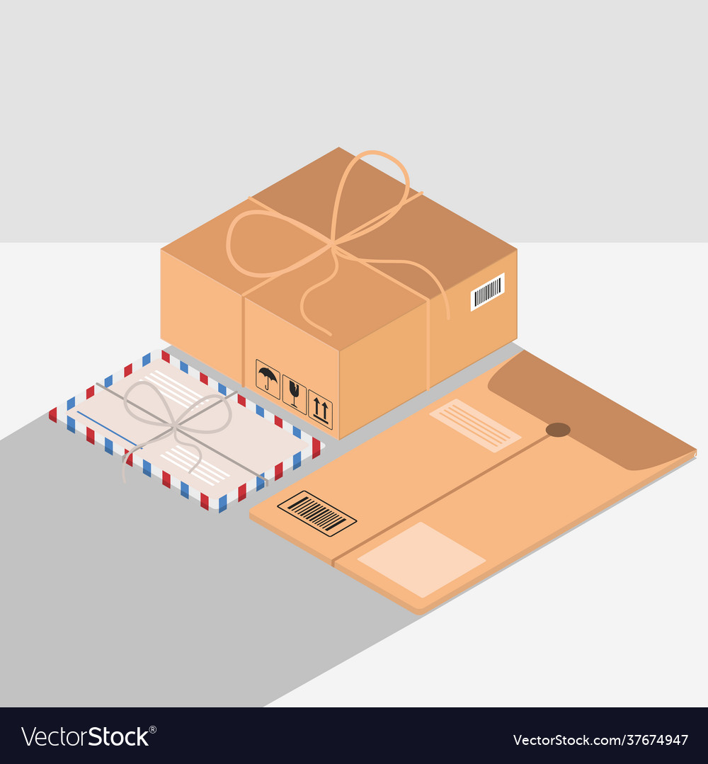 Packaging envelopes mail Royalty Free Vector Image