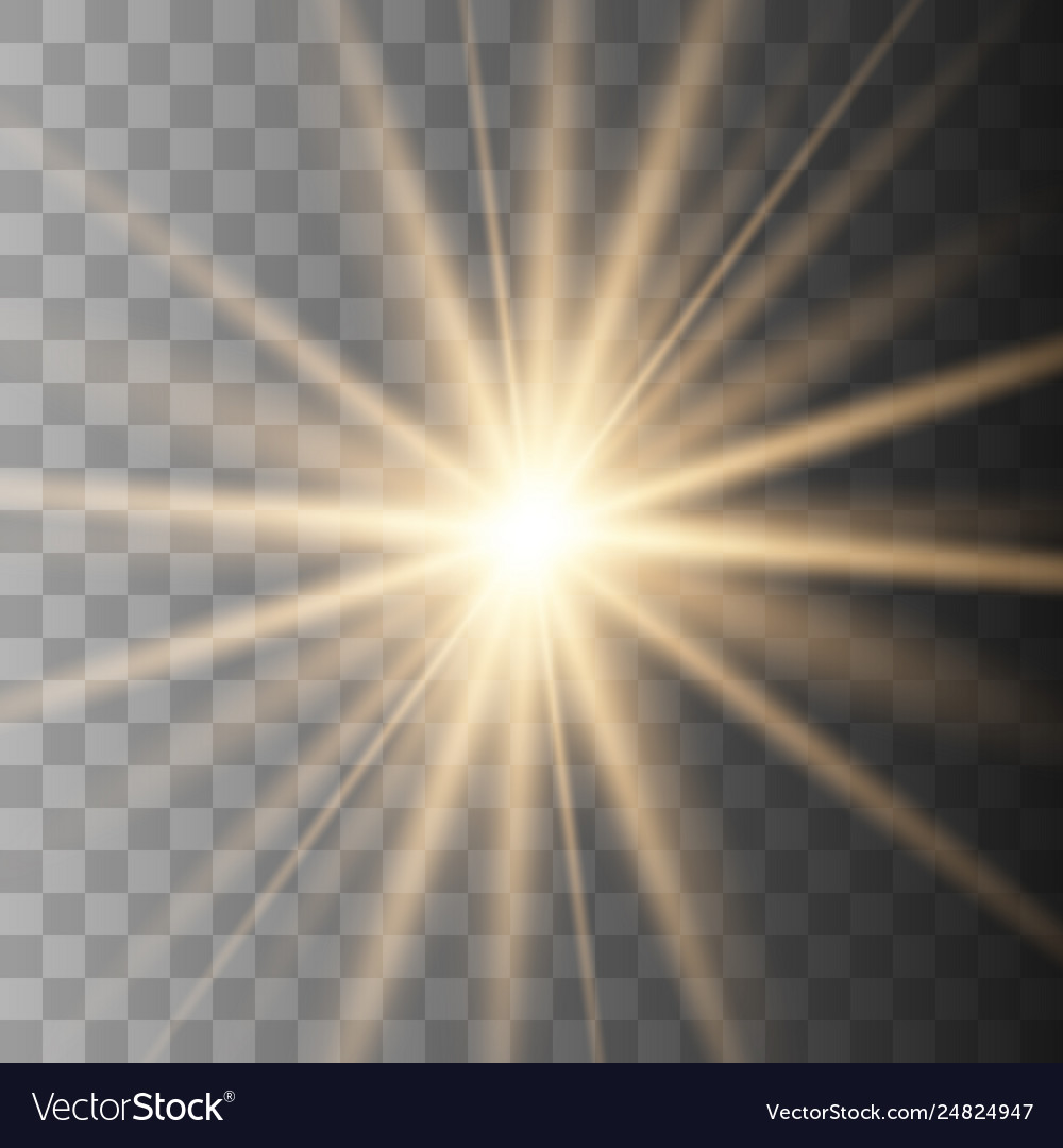 Star explodes on transparent background Royalty Free Vector