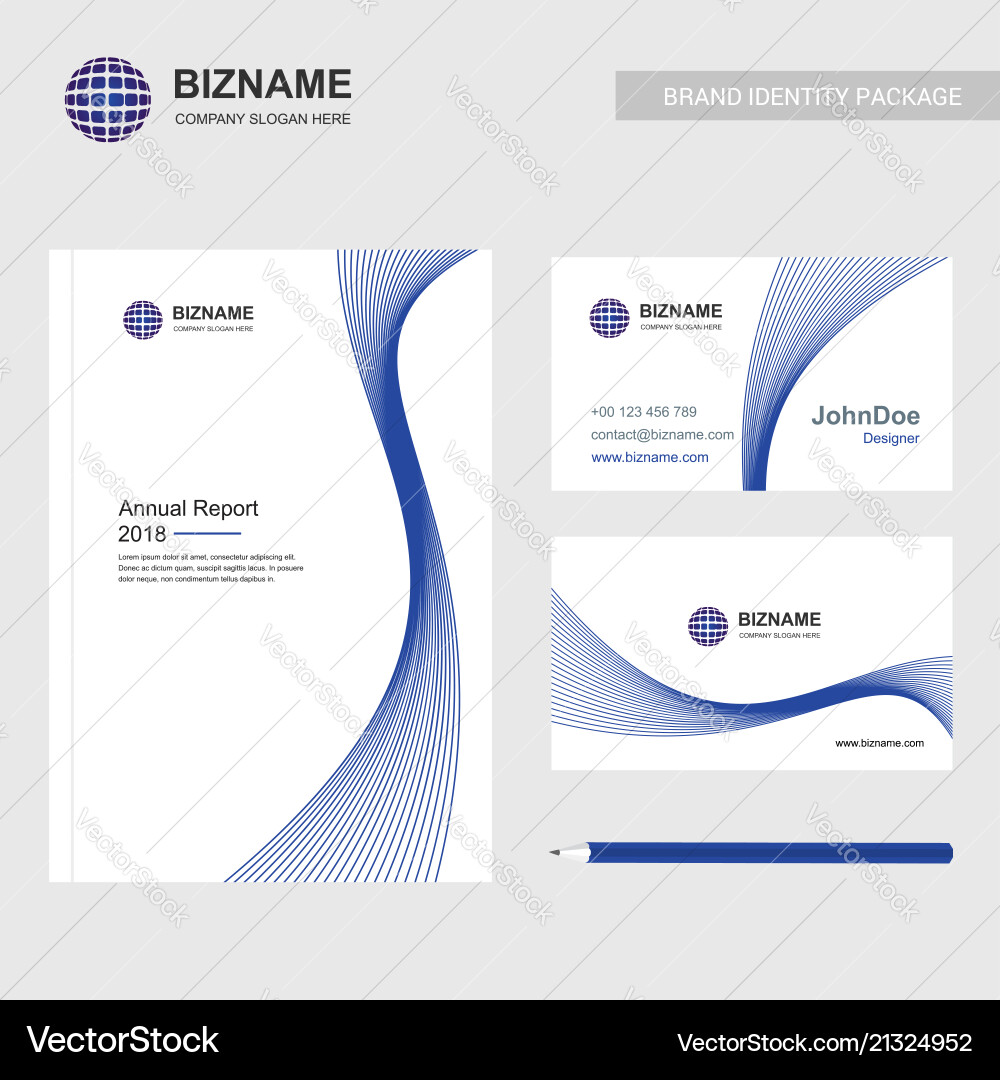 Business brochure with logo design and also Vector Image