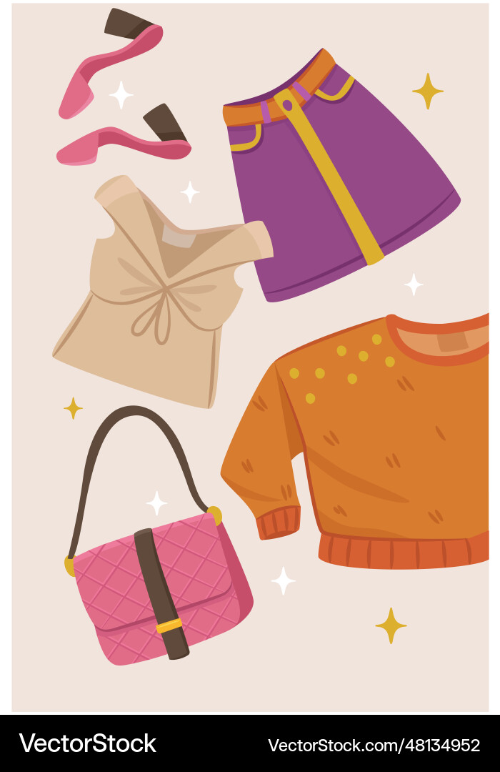 Fashion boutique template design Royalty Free Vector Image