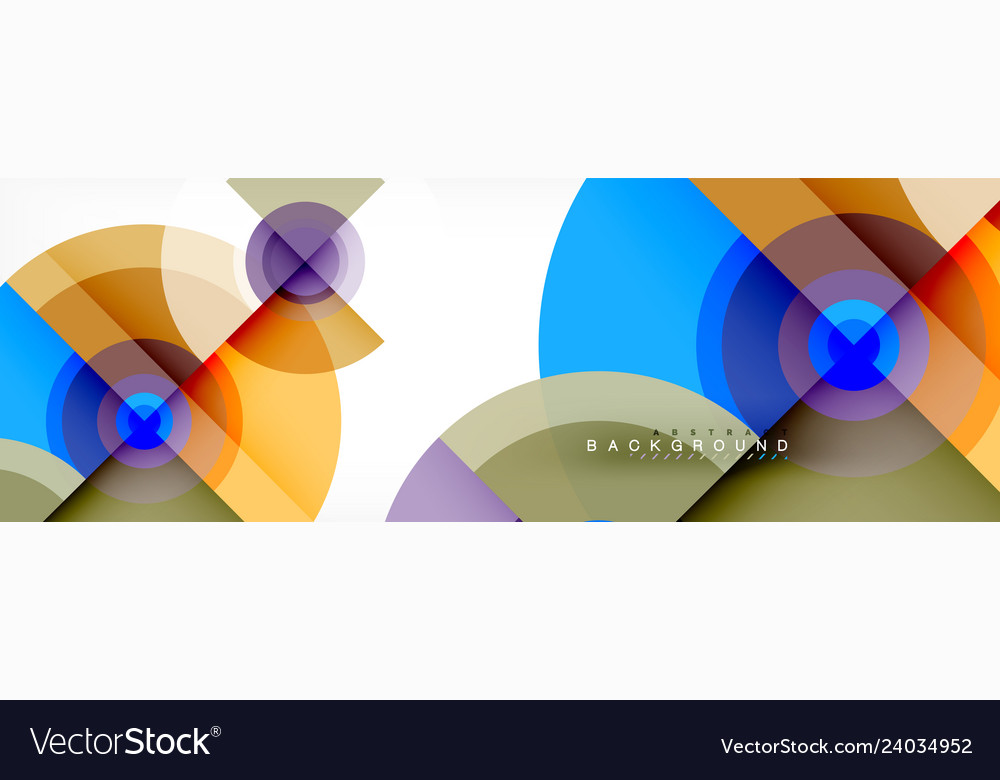 Geometric circle abstract background creative Vector Image