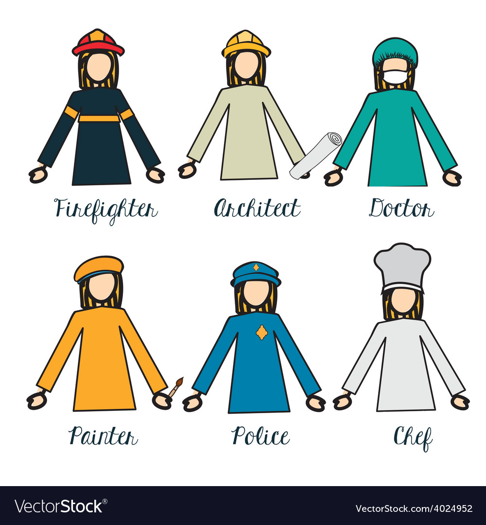 Profession design Royalty Free Vector Image - VectorStock