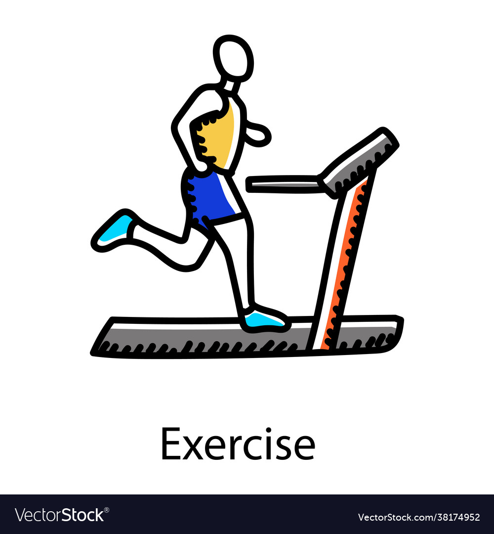 Treadmill Royalty Free Vector Image - VectorStock