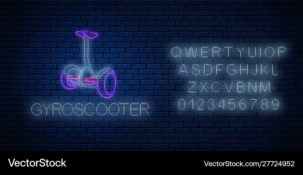 Two-wheeled gyro-scooter eco transport Royalty Free Vector
