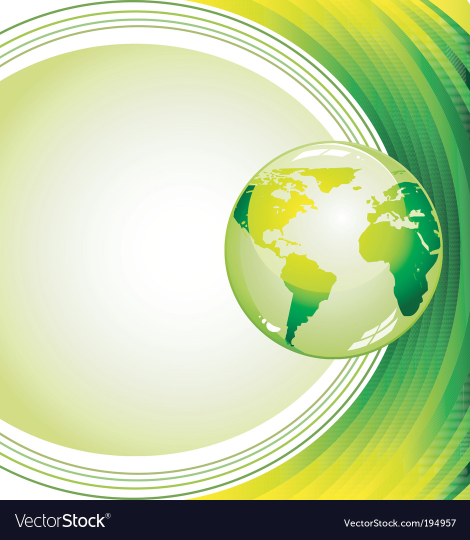 Ecology background Royalty Free Vector Image - VectorStock