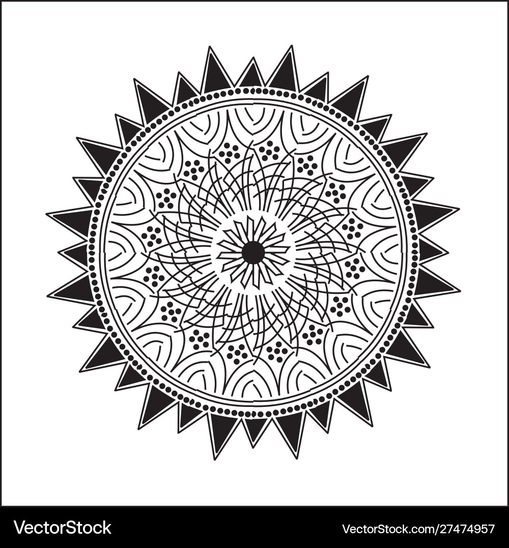 Mandala decoration arts Royalty Free Vector Image
