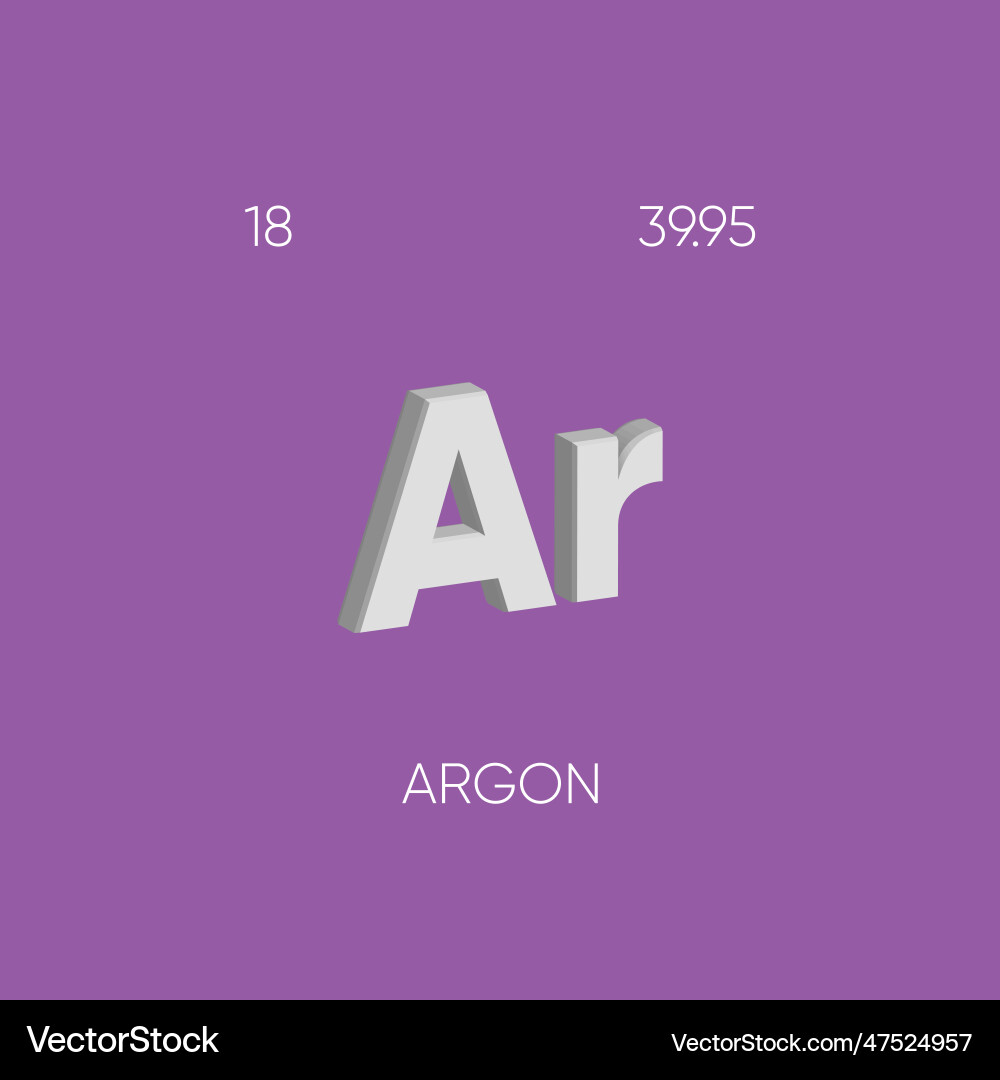 One of the periodic table elements with name Vector Image