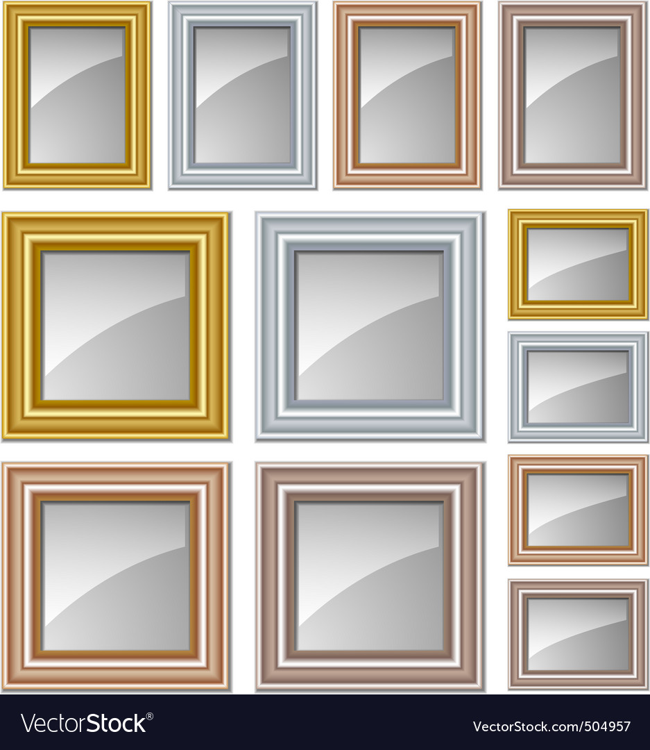 Picture frames Royalty Free Vector Image - VectorStock