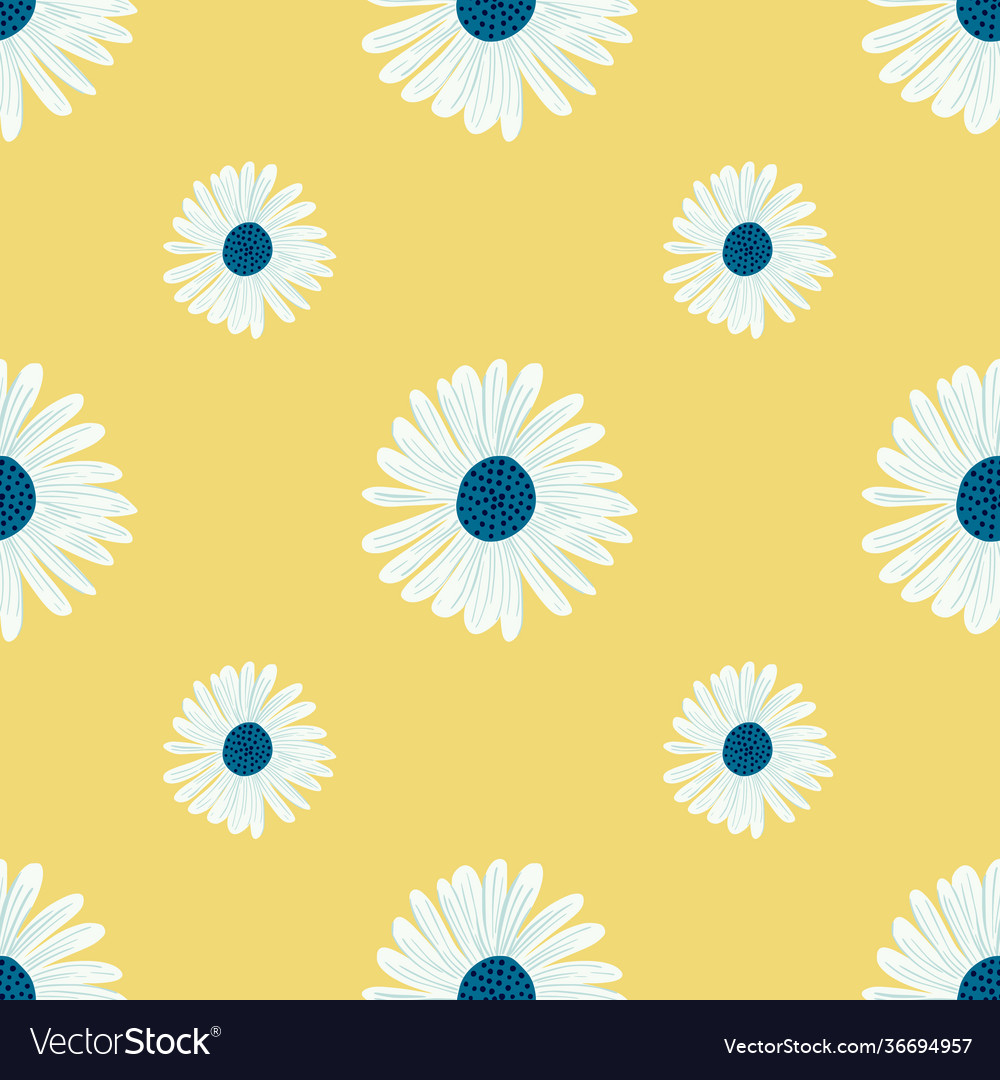Scrapbook botanic seamless pattern with simple Vector Image