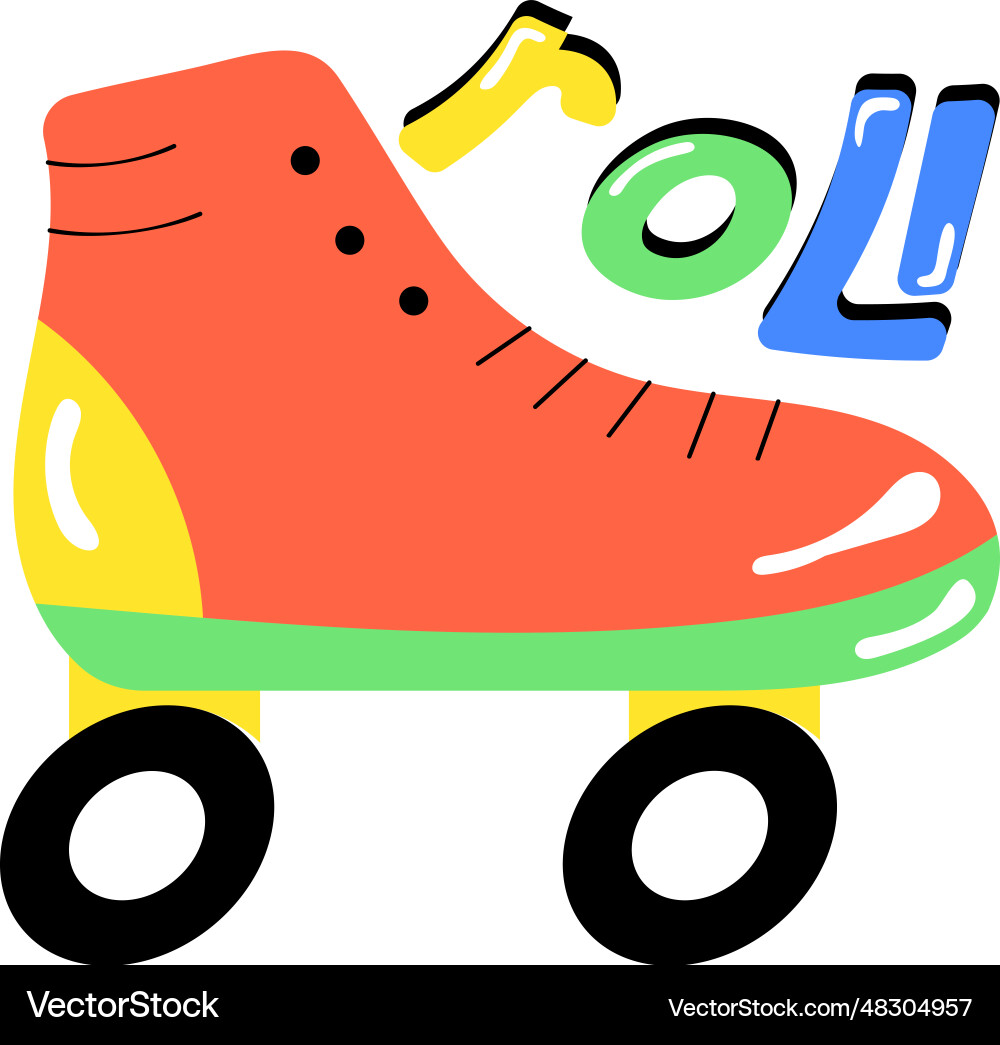 Skating shoe Royalty Free Vector Image - VectorStock