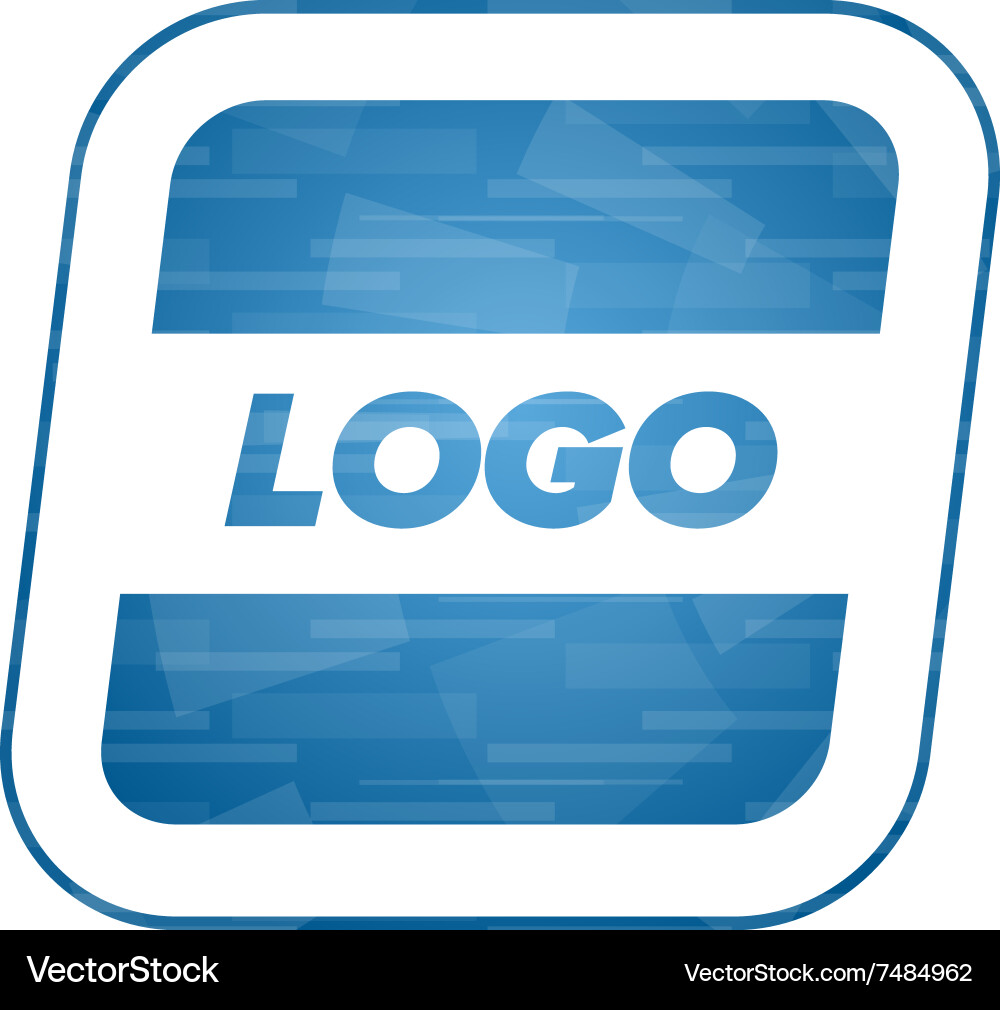 Abstract rounded logo Royalty Free Vector Image
