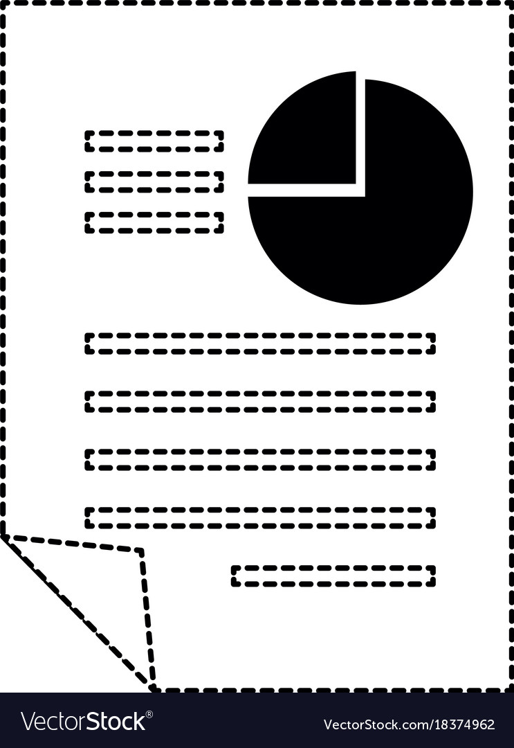 Document with statistics icon Royalty Free Vector Image