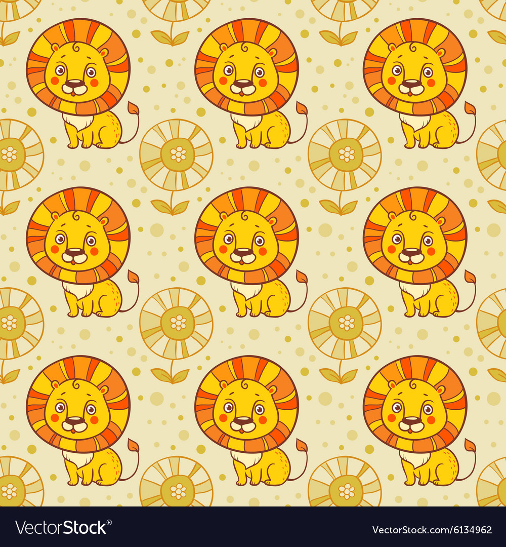 Funny seamless pattern Royalty Free Vector Image