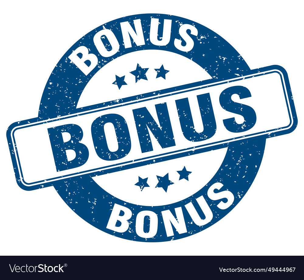 Bonus stamp bonus label round grunge sign Vector Image