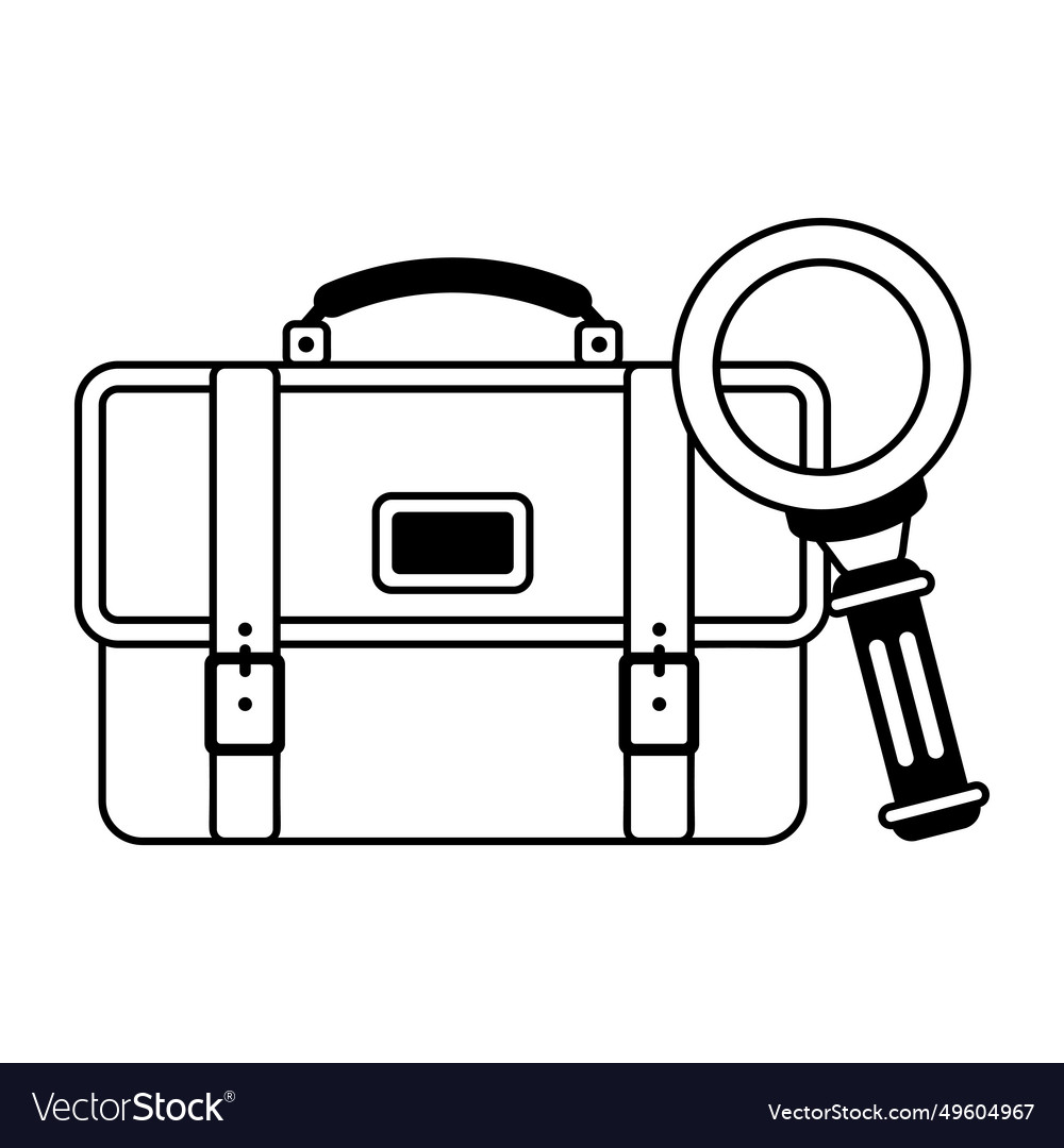 Case bag Royalty Free Vector Image - VectorStock