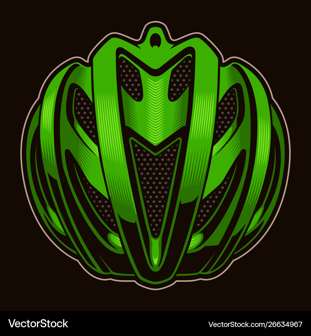 Coloured a cyclist helmet isolated on white Vector Image