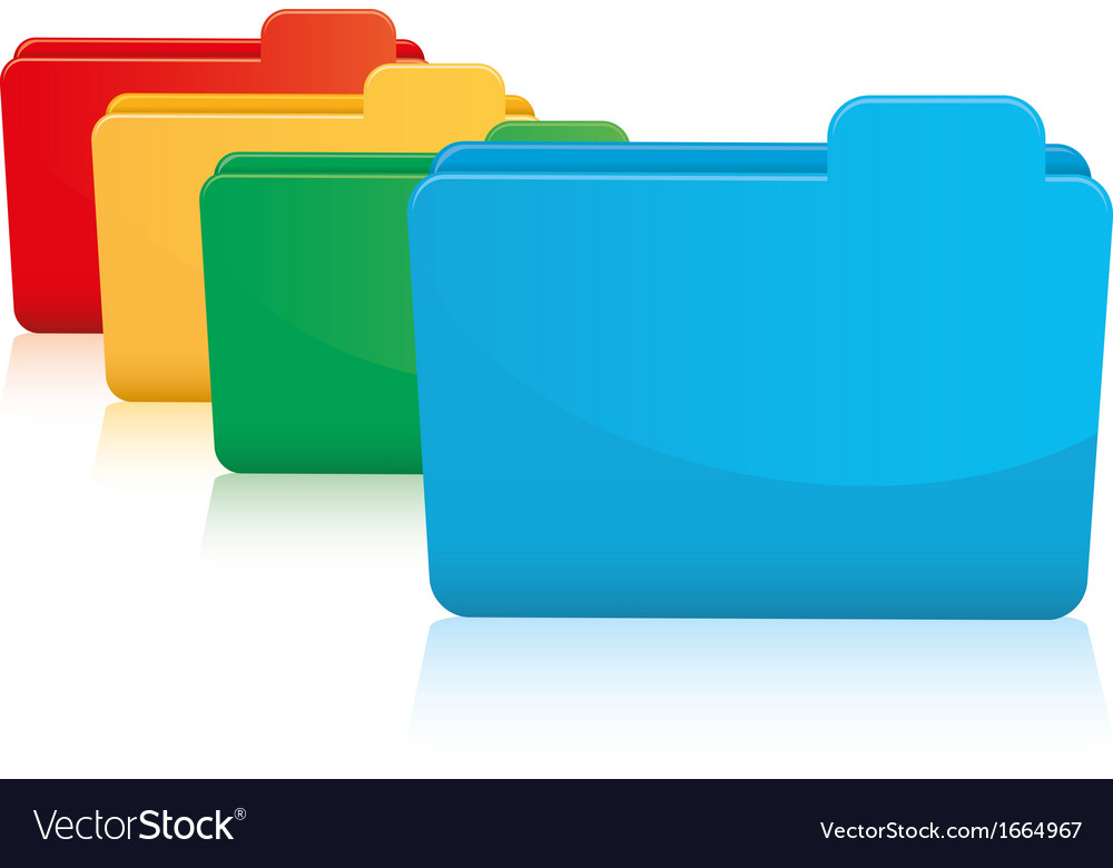 Folders Royalty Free Vector Image - VectorStock
